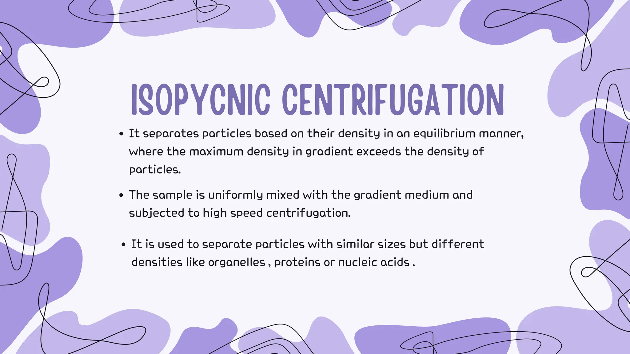 Density gradient centrifugation technique | PDF
