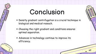 Density gradient centrifugation technique | PDF