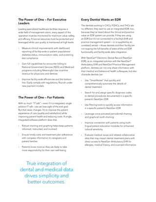 White Paper - An Integrated Electronic Dental Record (EDR): The Missing ...