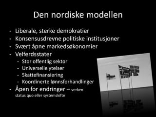 Den Nordiske Modellen | PPTX