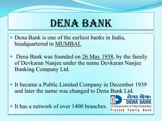 internship project on dena bank | PPTX