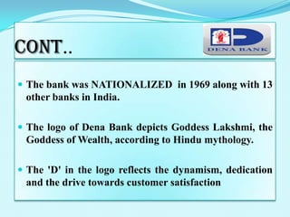 internship project on dena bank | PPTX