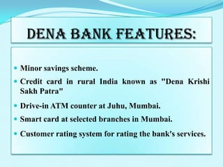 internship project on dena bank | PPTX