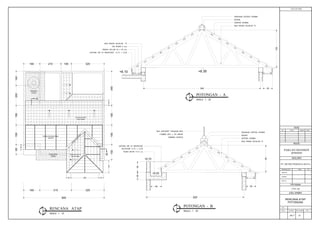 Atap Rencana Denah Autocad Indodesigncenter Pelana Kursus Privat Lantai ...