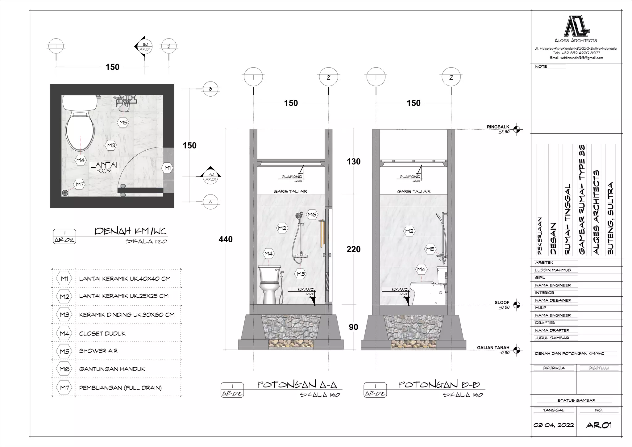 DENAH & POTONGAN KM /WC.pdf