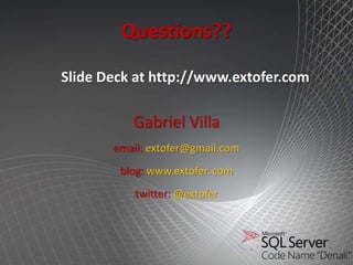 Denali Sql Server Security | PPTX | Databases | Computer Software and Applications