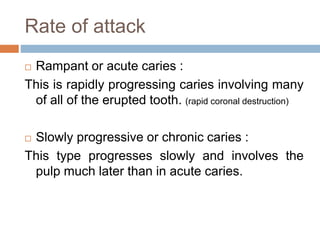 Denatal caries - Tooth decay | PPTX