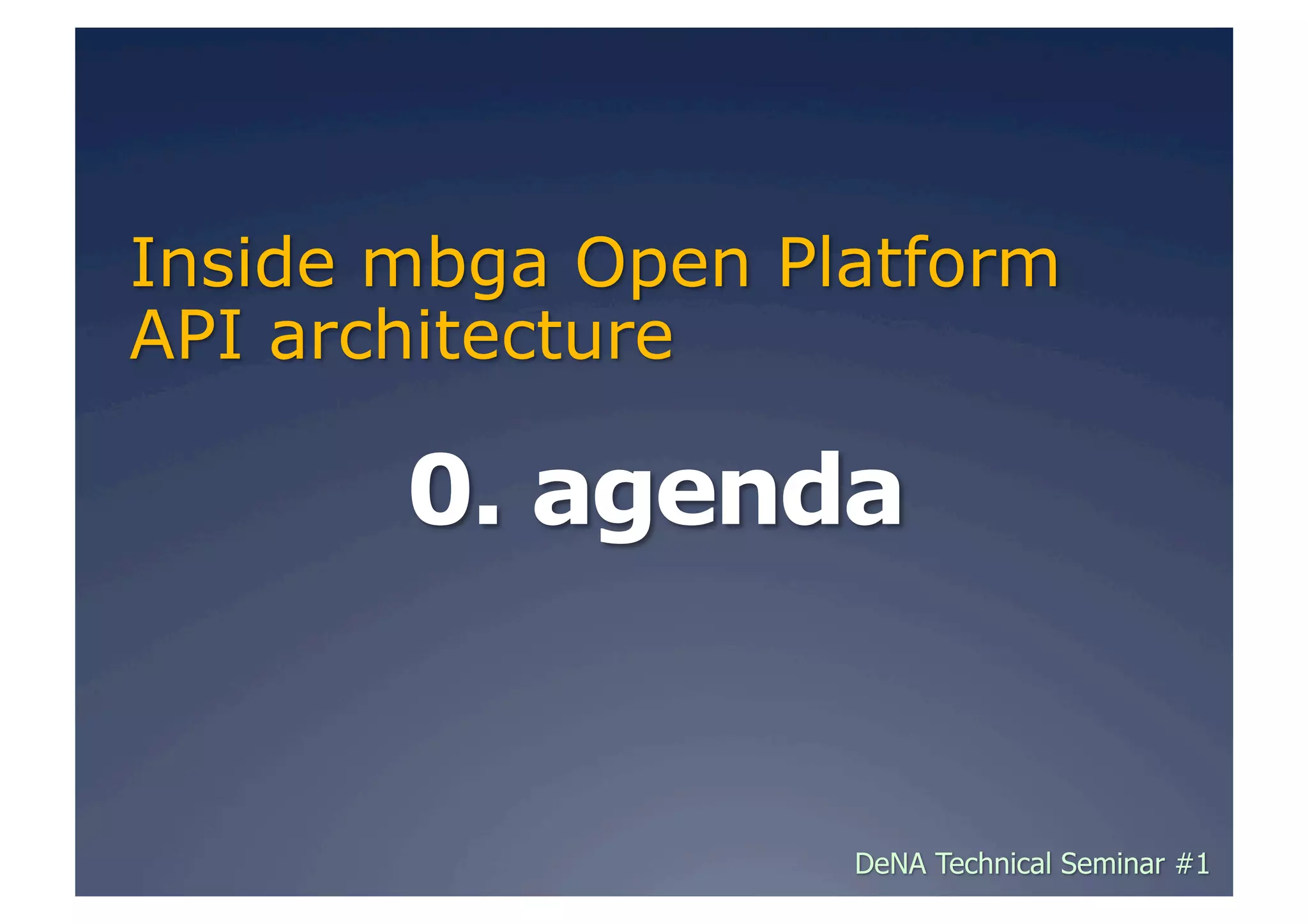 Inside mbga Open Platform API architecture | PDF | Computing ...