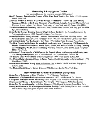 Resources for Native Plant Gardening, Restoration - Maryland | PDF