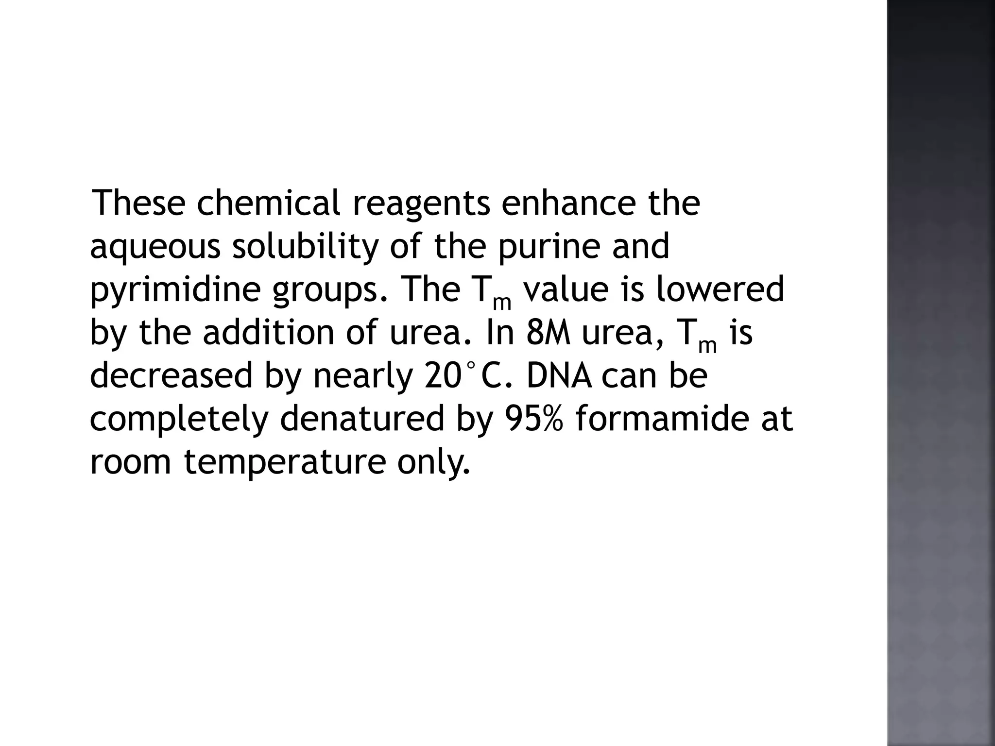 Denaturation and renaturation of dna | PPTX