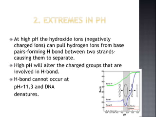 Denaturation and renaturation of dna | PPTX