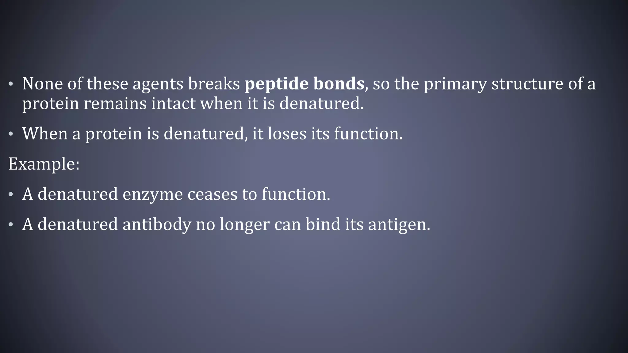 Denaturation of protein | PPTX