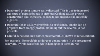 Denaturation of protein | PPTX
