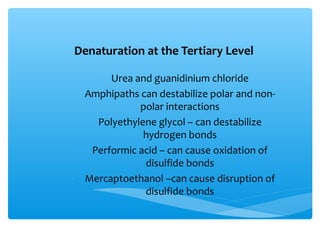 Denaturation of proteins | PPT