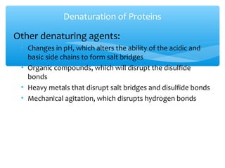 Denaturation of proteins | PPT