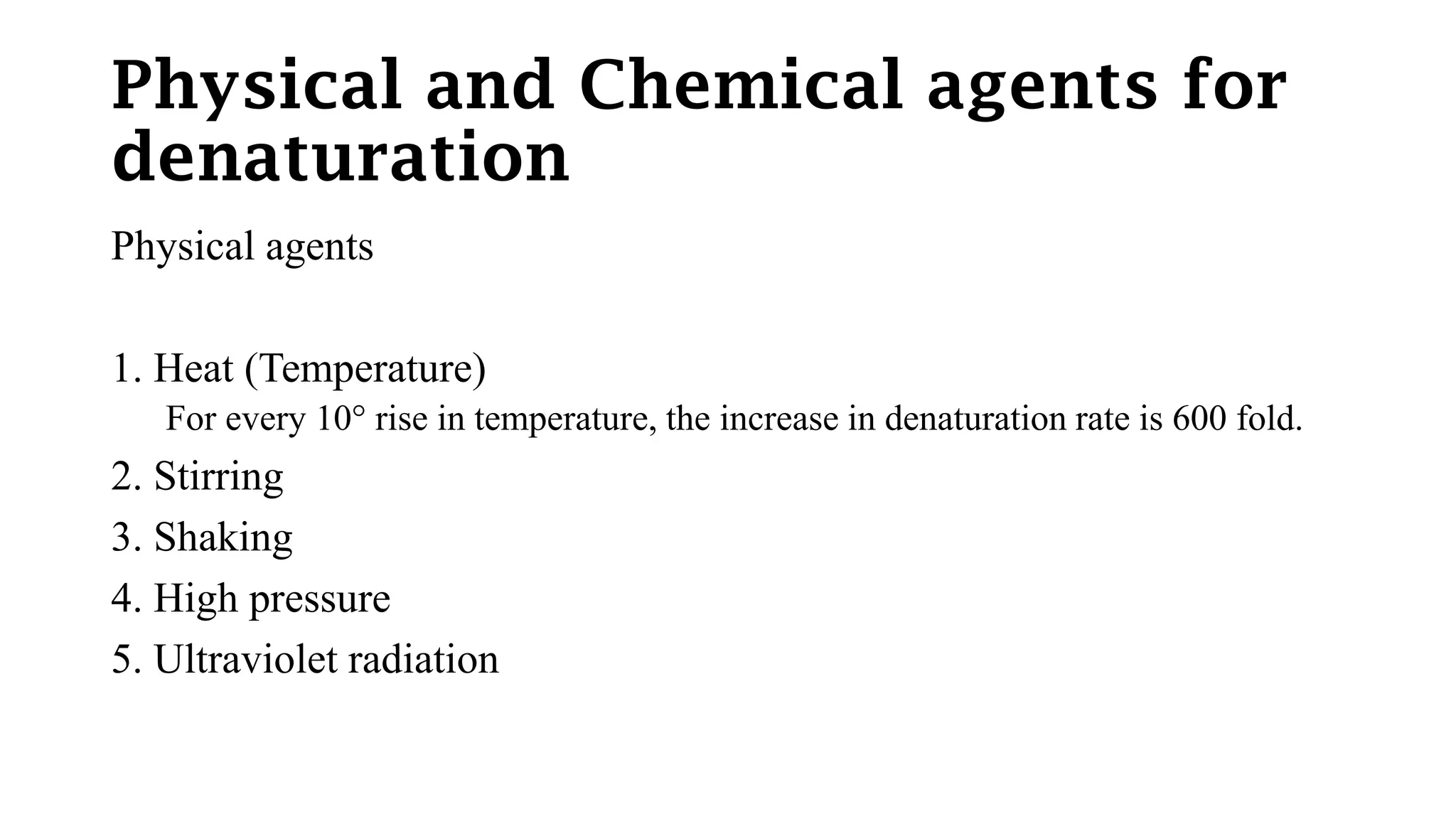 Denaturation of proteins | PDF