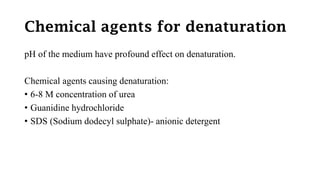 Denaturation of proteins | PPT