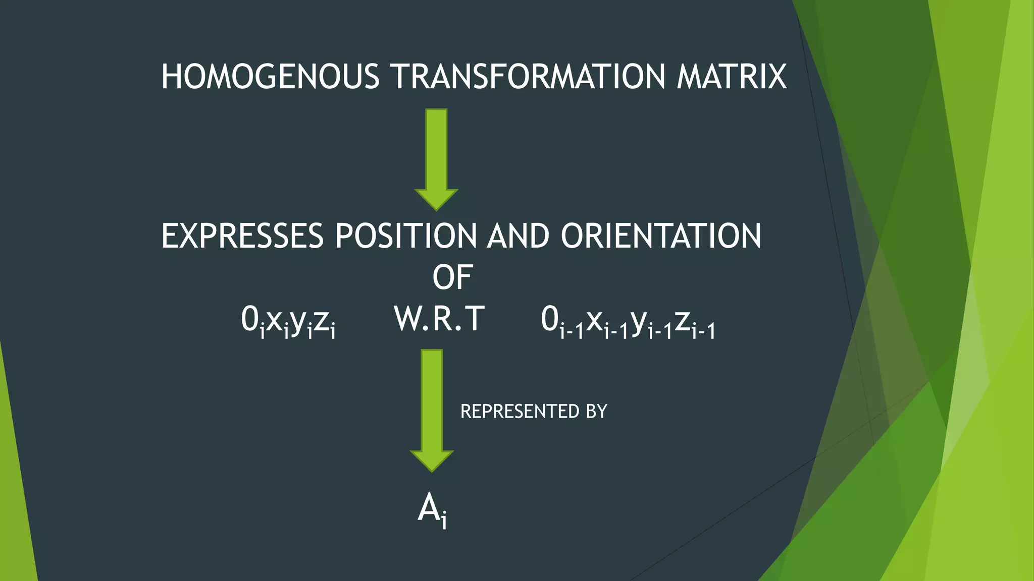 Denavit Hartenberg Algorithm | PDF