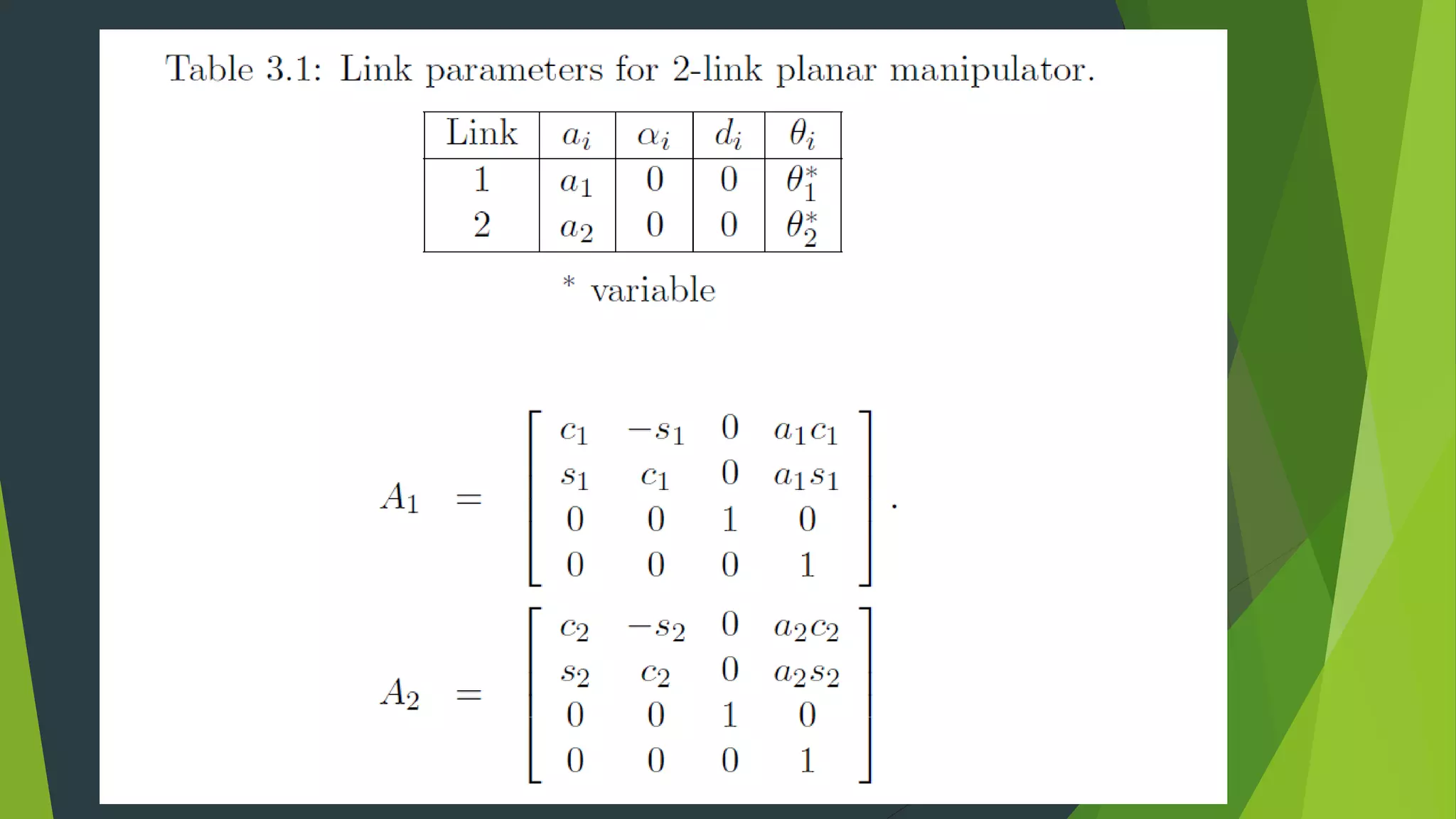 Denavit Hartenberg Algorithm | PDF