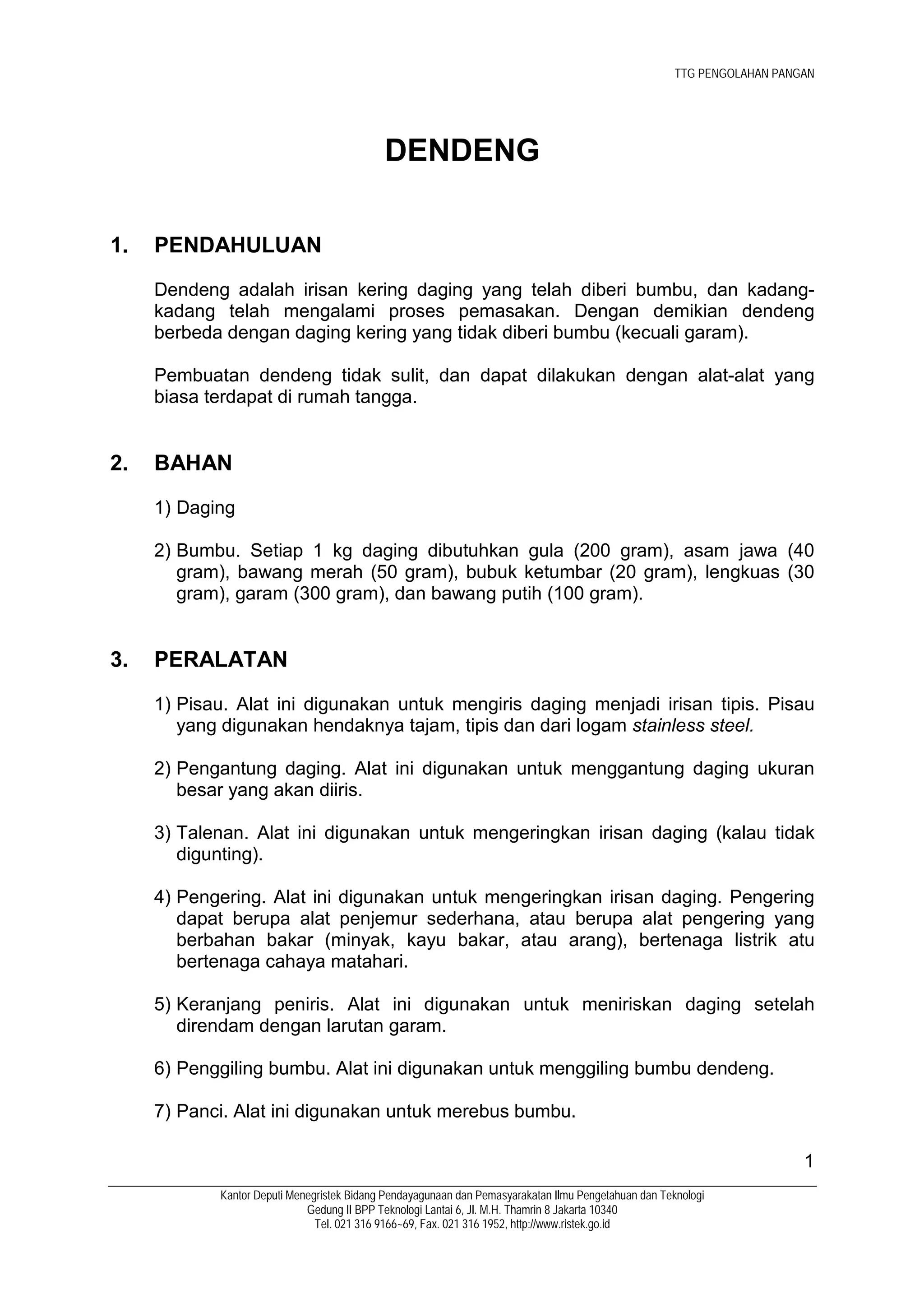 Dendeng | PDF