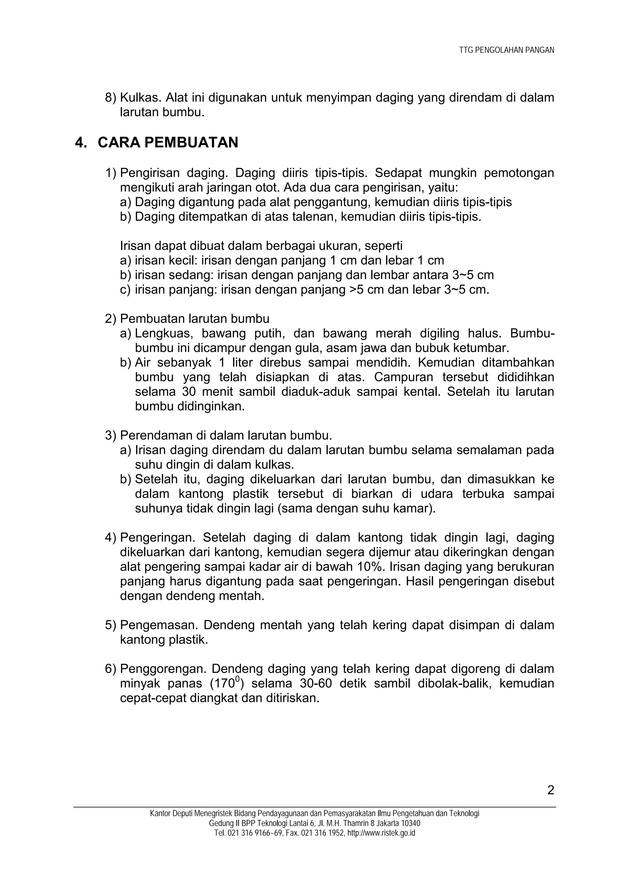 Dendeng | PDF