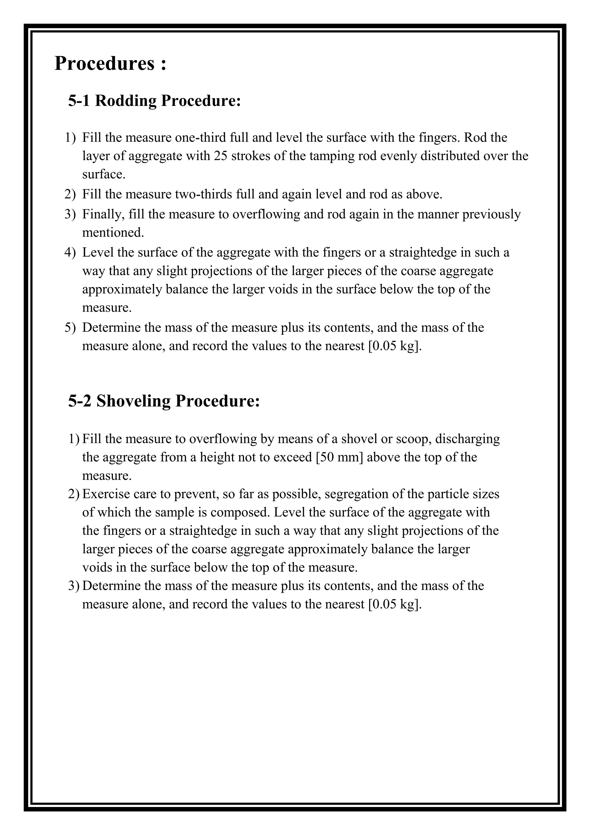Bulk Density & Voids in Aggregate | Jameel Academy | PDF
