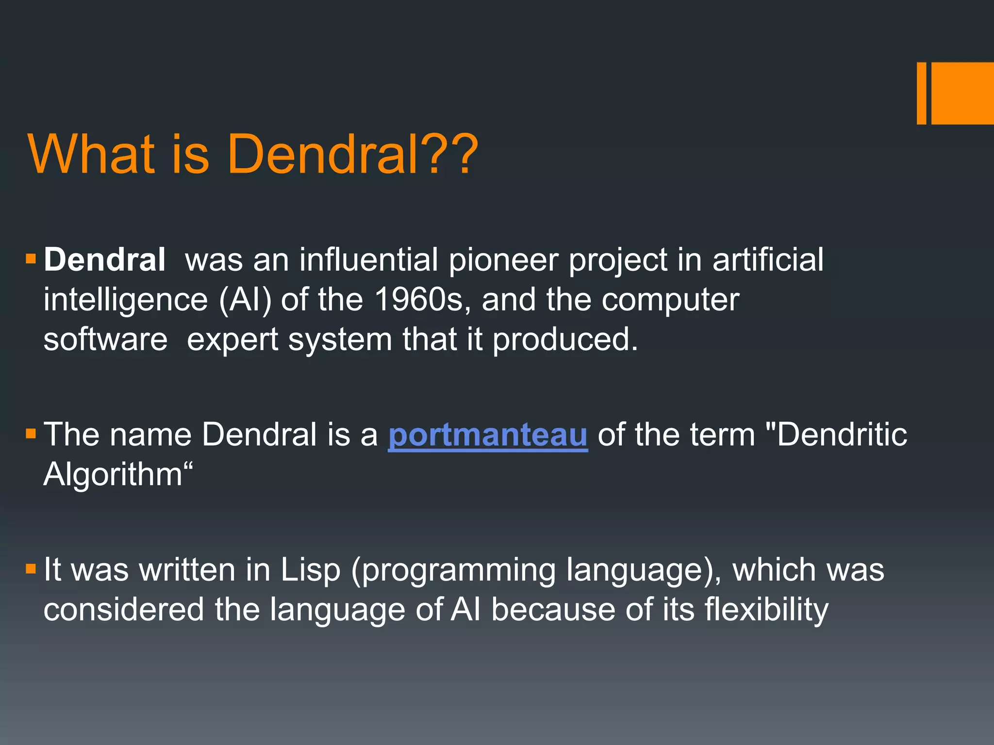 Dendral | PPTX