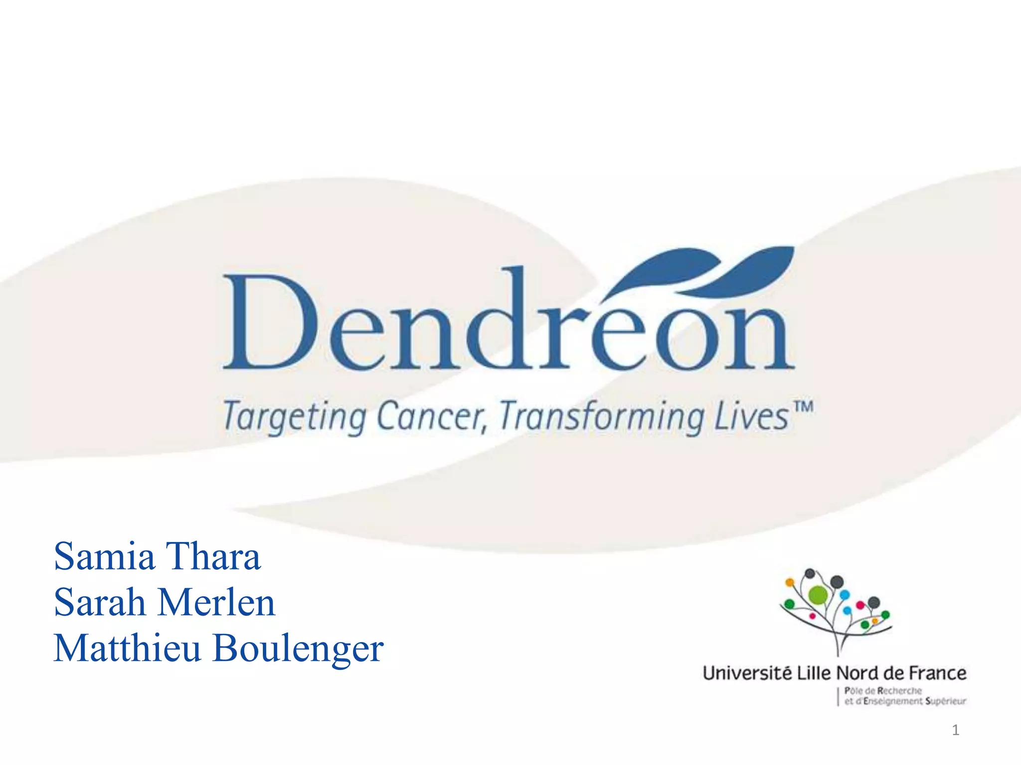 Dendreon | PPTX | Cancer | Diseases and Conditions