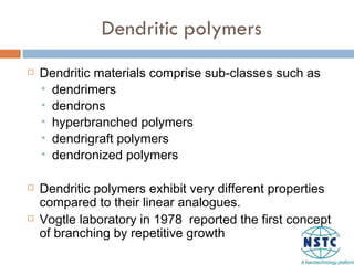 Dendrimers for drug delivery p1 | PPT