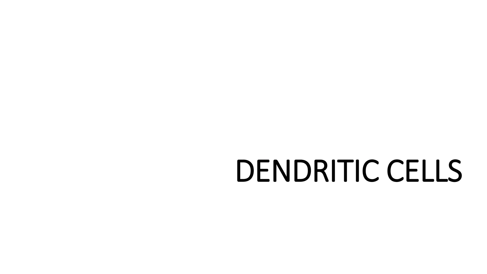 Dendritic cells functions and types | PPTX