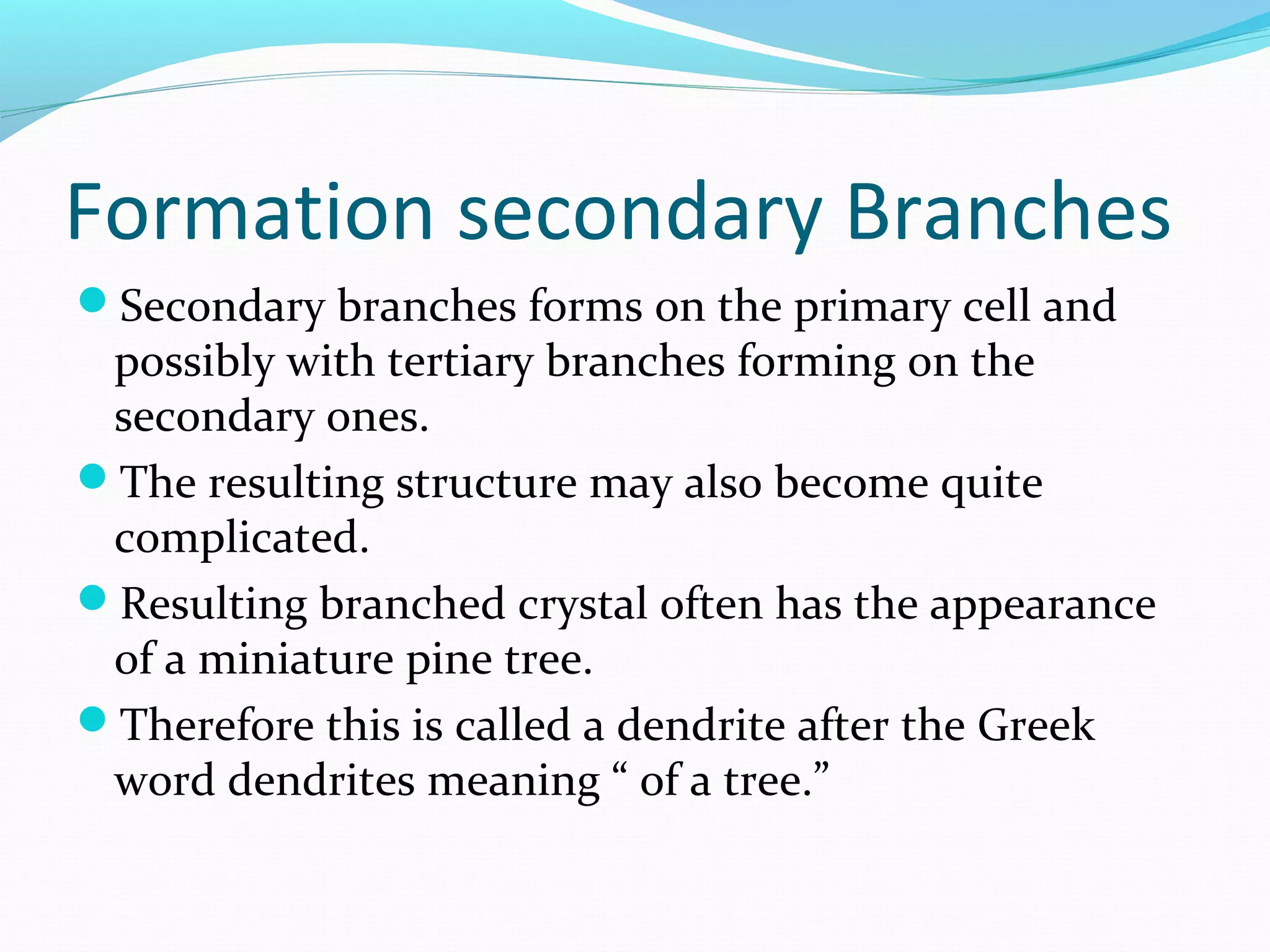 Dendritic growth in pure metals | PPT