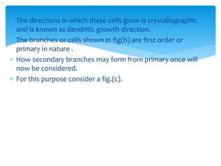 Dendritic growth in pure metals | PPTX