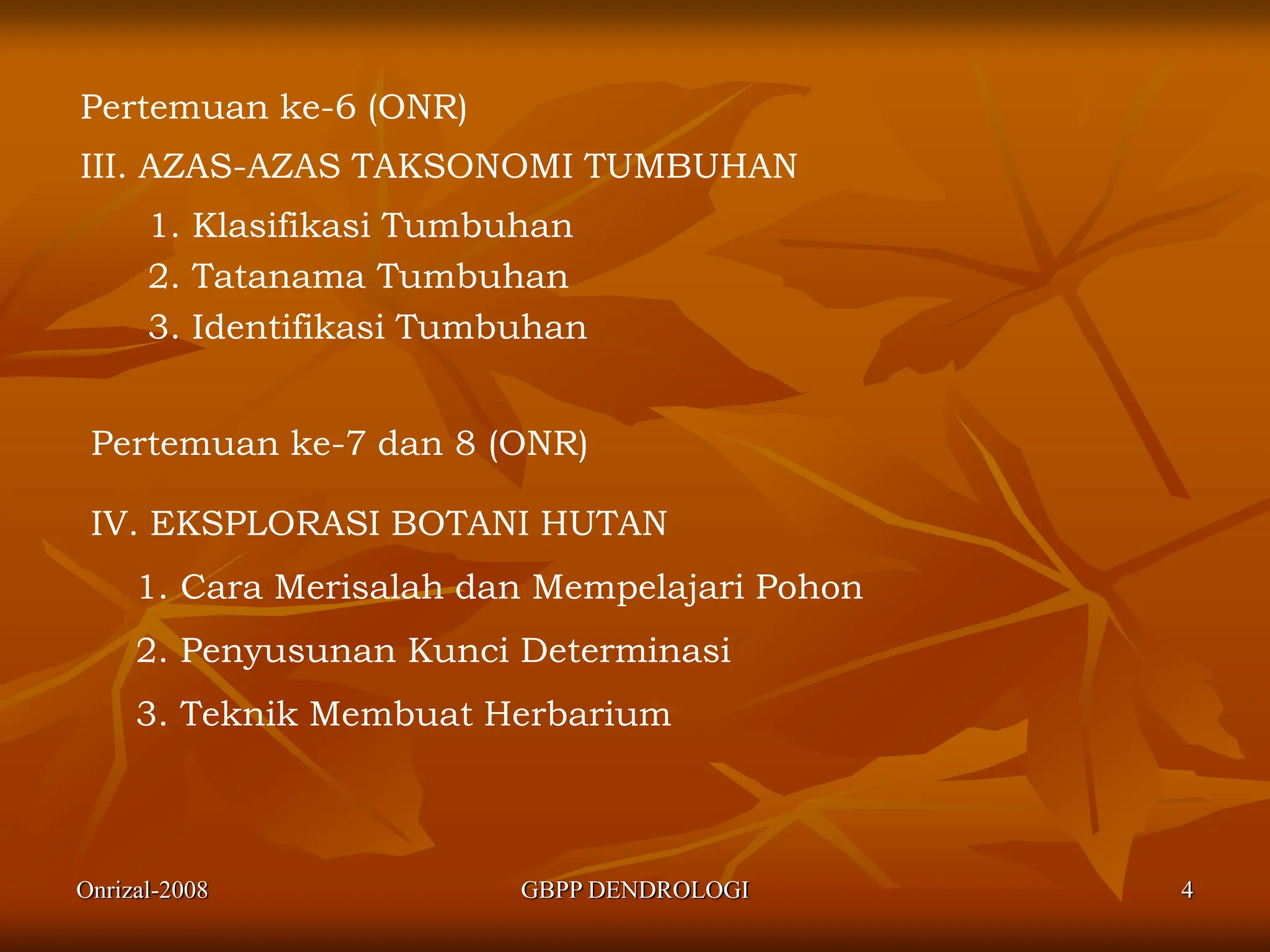 dendrologi-gbpp-08-091.ppt yang mamebahas tentang tumbuhan | PPT