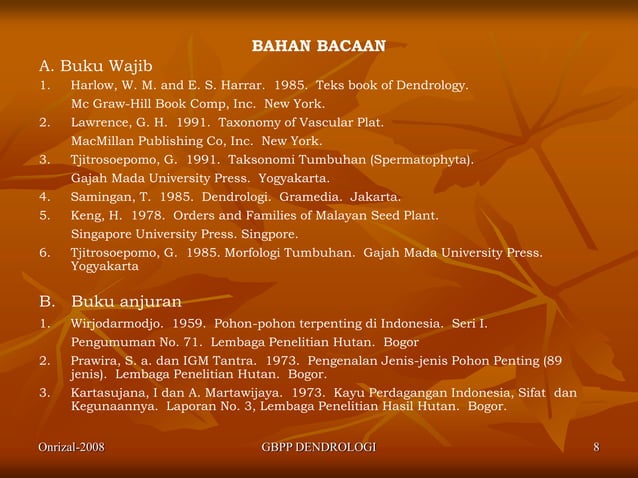 dendrologi-gbpp-08-091.ppt yang mamebahas tentang tumbuhan | PPT