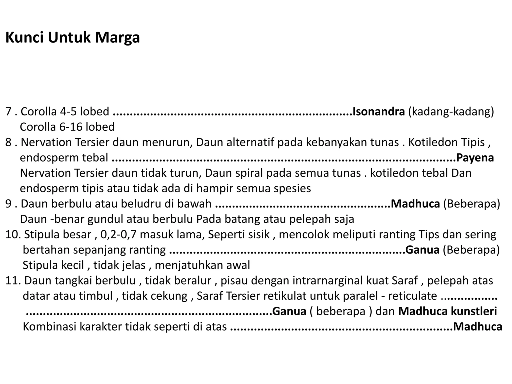 Dendrologi Sapotaceae | PPT