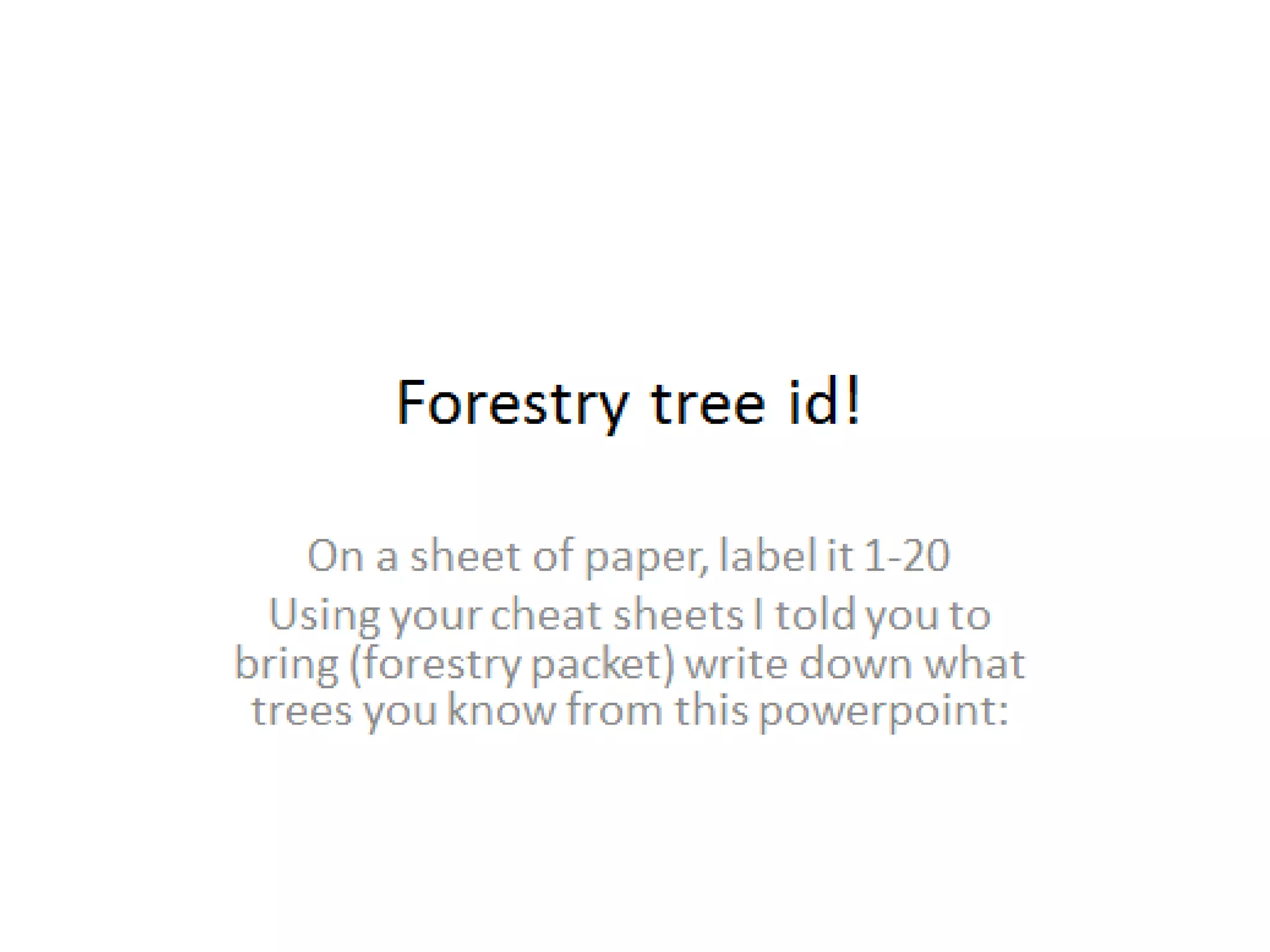 Dendrology quiz 1 | PPT