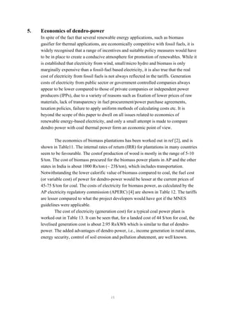 Dendropower - Energy from Biomass | PDF