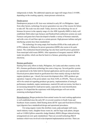 Dendropower - Energy from Biomass | PDF