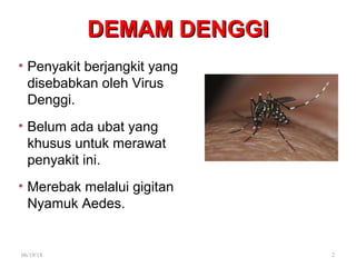Penyakit Demam Denggi. Pengenalan dan Kawalan. | PPT
