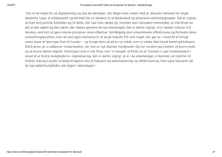 Den globale koncernchef vækst kan kompensere for tab af job mandag morgen | PDF