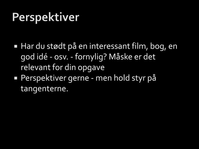 Den Gode Opgave | PPT