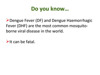 Dengue Prevention - What You Need To Know | PPS