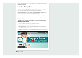 7 warning signs of dengue fever | PPT