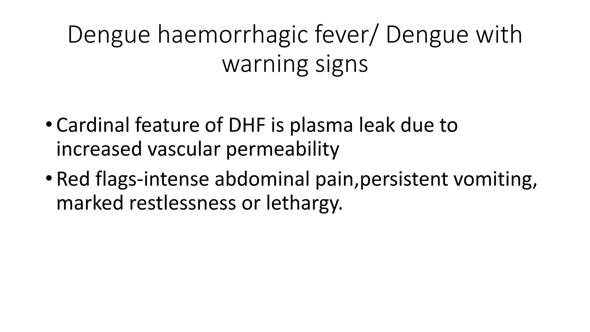 DENGUE - classification, symptoms and treatment | PPTX