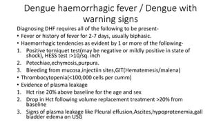 DENGUE - classification, symptoms and treatment | PPTX