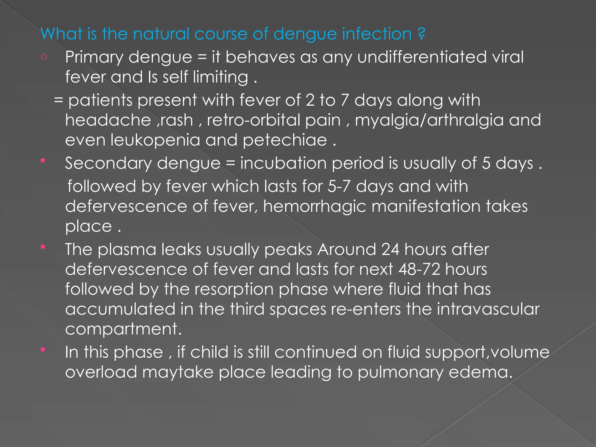 Dengue disease medical symptoms treatment | PPTX | Infectious Diseases ...