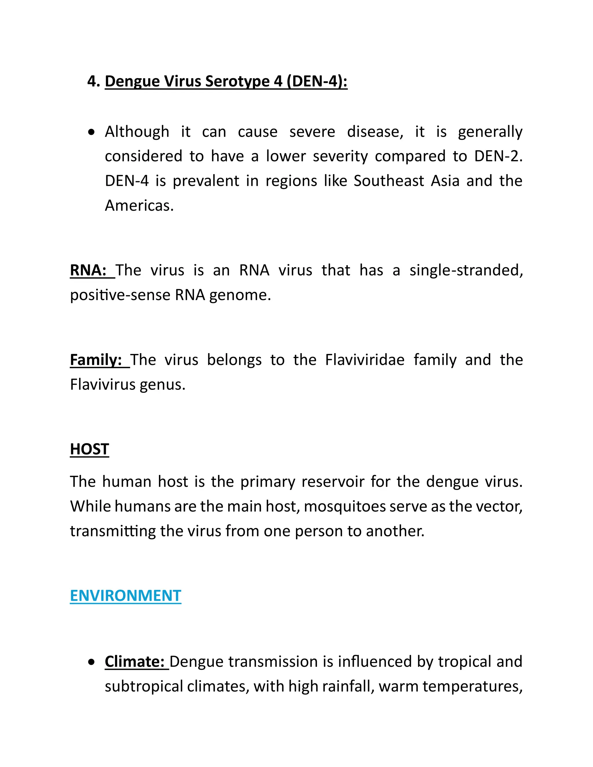 DENGUE VIRUS INTRODUCTION AND TYPES OF DENGU | PDF