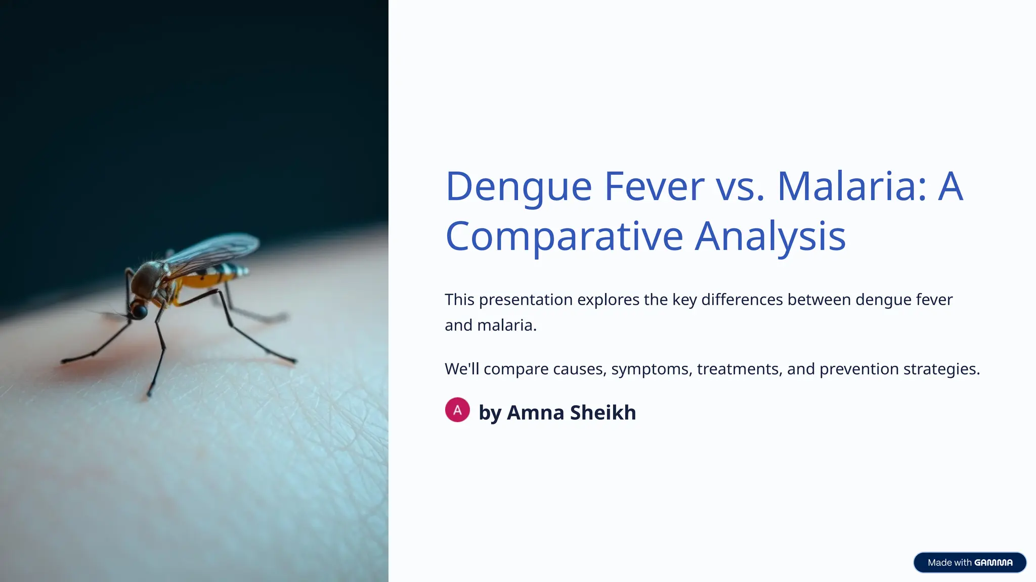 Dengue-Fever-vs-Malaria-A-Comparative-Analysis.pptx