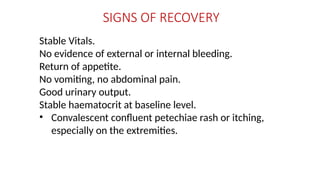 dengue... diagnosis and treatment of dengue.. | PPTX