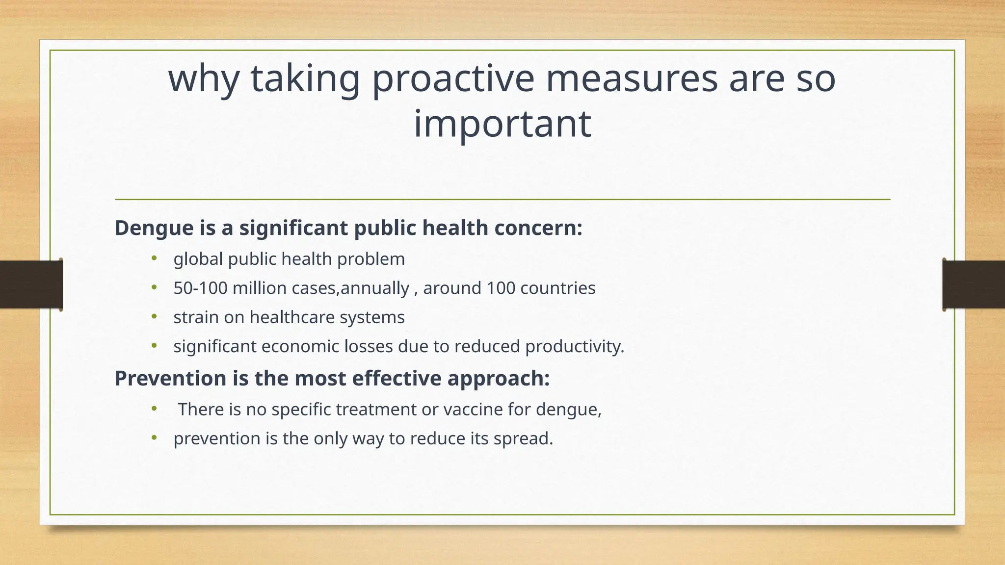 DENGUE ACTION PLAN to control dengue fever | PPT